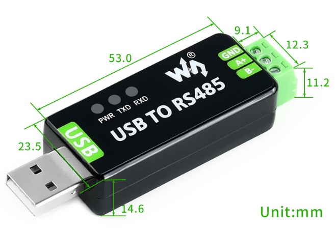 Waveshare Endüstriyel USB - RS485 Dönüştürücü (Converter) - 17286 - Robot Sepeti